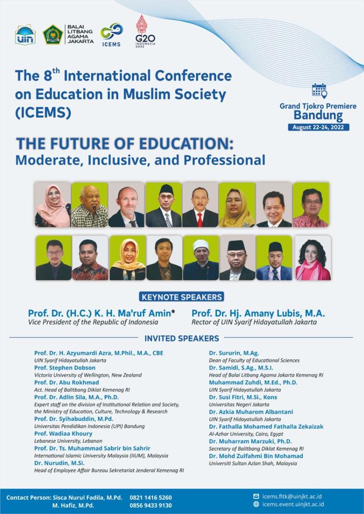 Rumuskan Gagasan Pendidikan Mutakhir, FITK UIN Jakarta Gelar ICEMS 2022 | Fakultas Ilmu Tarbiyah ...