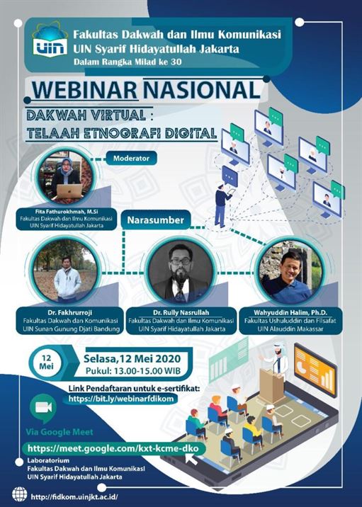Fakultas Ilmu Dakwah dan Ilmu Komunikasi UIN Syarif Hidayatullah Jakarta Gelar Webinar Nasional ...