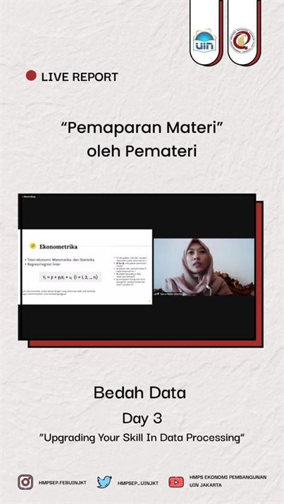 Bedah Data HMP Ekonomi Pembangunan: Upgrading Your Skill in Data Processing | Fakultas Ekonomi ...